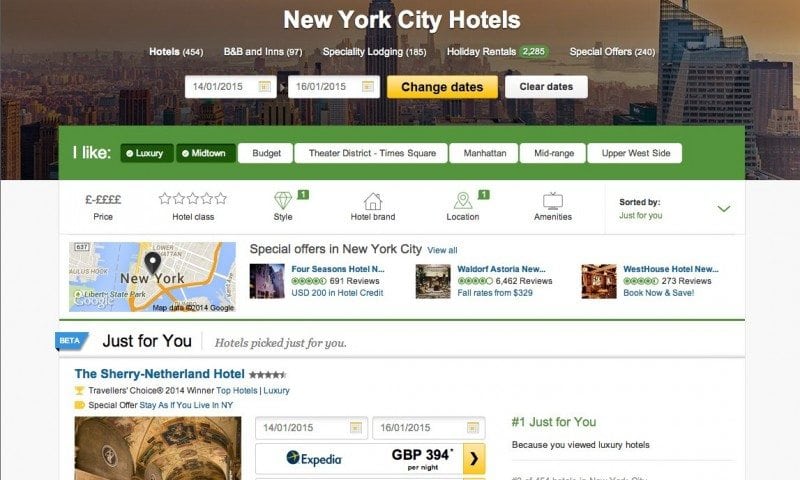 Tripadvisor launches personalised search tool | Hotel Owner
